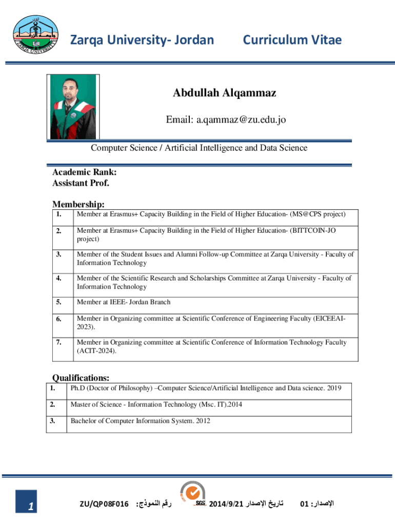 Fillable Online Abdullah Alqammaz - Personal Information Fax Email Print - pdfFiller