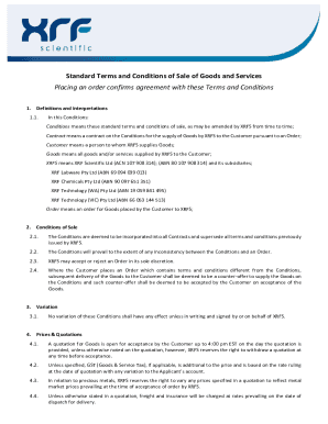Fillable Online General Terms and Conditions for the Sale of Goods (GTC ... Fax Email Print ...