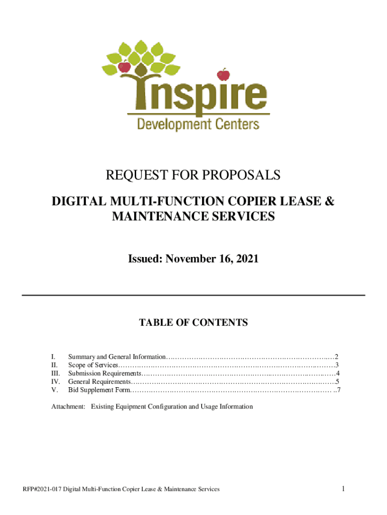 Fillable Online digital multi-function copier lease & maintenance services Fax Email Print ...