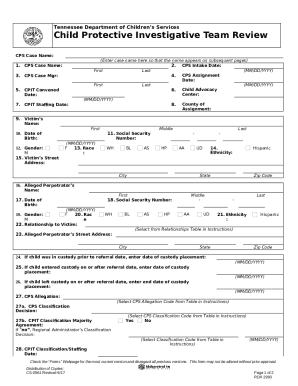 CPS Case Name: Doc Template | pdfFiller