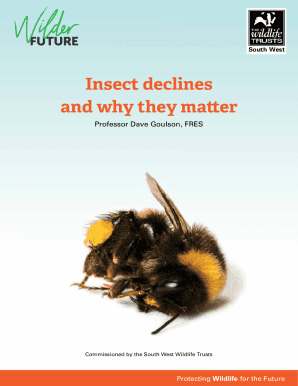 Fillable Online New report reveals true impact of insect apocalypse and ...