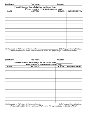 Fillable Online Career Education 2202 Hours Tracking Form Fax Email ...