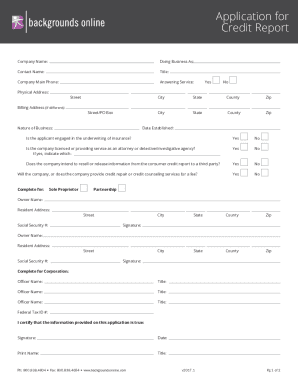 Fillable Online Backgrounds Online: Employment Background Screening Fax ...