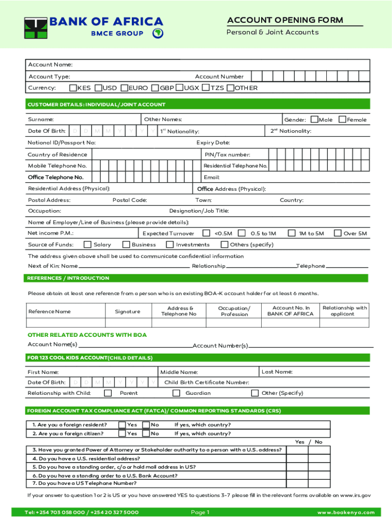 Fillable Online Personal & Joint Accounts Fax Email Print - pdfFiller