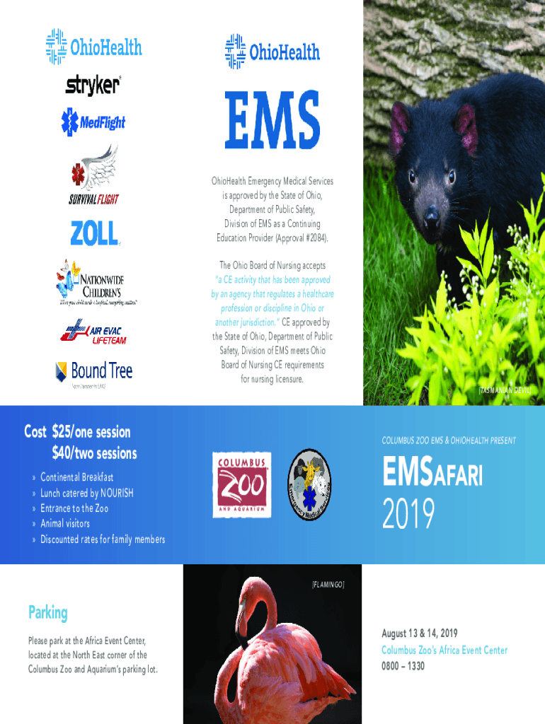 Fillable Online The Ohio EMS Conference TEMPLATE Fax Email Print ...