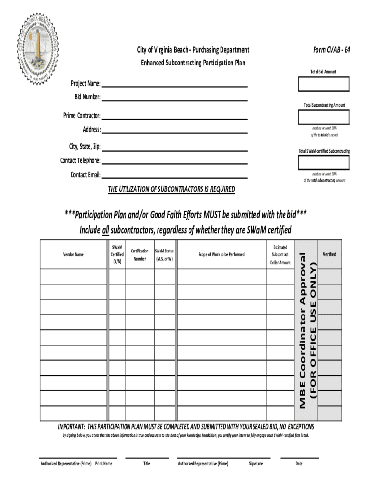 Fillable Online How to do Business with the City of Virginia Beach Fax Email Print - pdfFiller