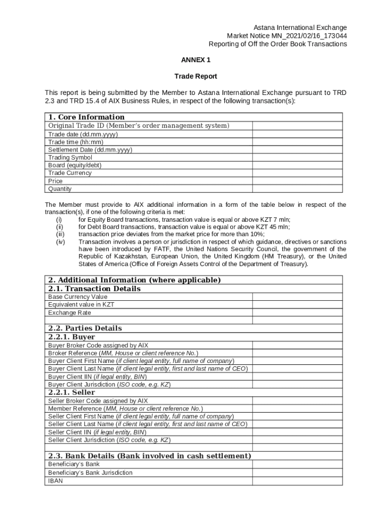 OTC-Reporting-Annex-1template- ... Doc Template | pdfFiller