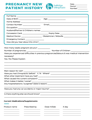 Fillable Online Pregnancy Risk Assessment FormProvider Screening Fax ...