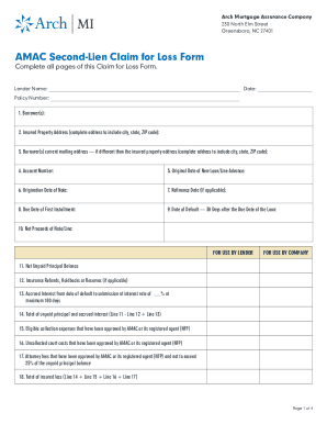 Fillable Online AMAC Second-Lien Non-Delegated Submission Form Fax ...