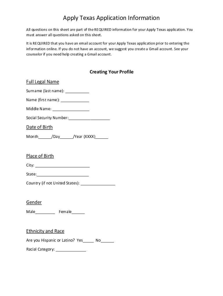 Fillable Online Ultimate Guide to the ApplyTexas Application Fax Email ...