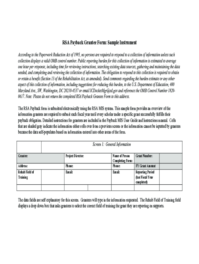 Fillable Online RSA PIMS - - Department of Education Fax Email Print ...