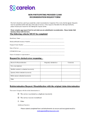 Fillable Online 508WACCClaim Reconsideration and Dispute Form.pdf Fax Email Print - pdfFiller