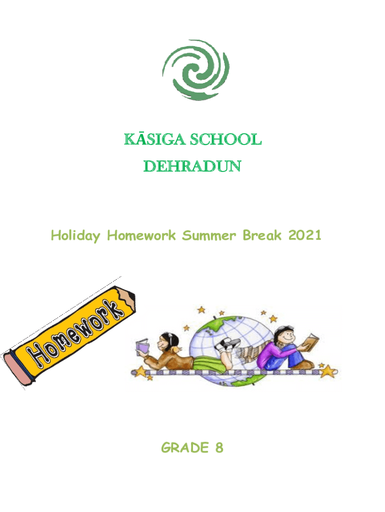 Fillable Online Boarding School Holiday Homework Fax Email Print ...