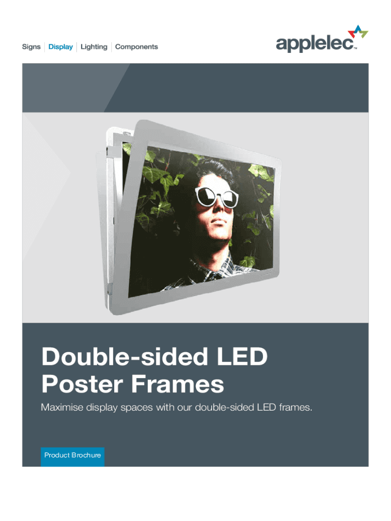 Fillable Online Thin Double Sided Light-boxes - Backlit Poster Frames ...