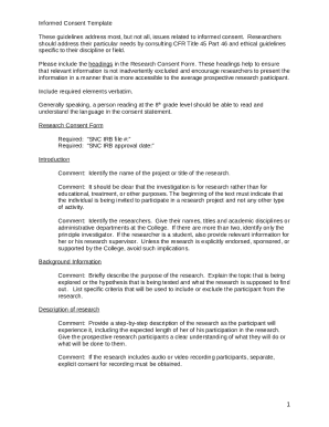 Ined Consent and the Revised Common Rule Doc Template | pdfFiller