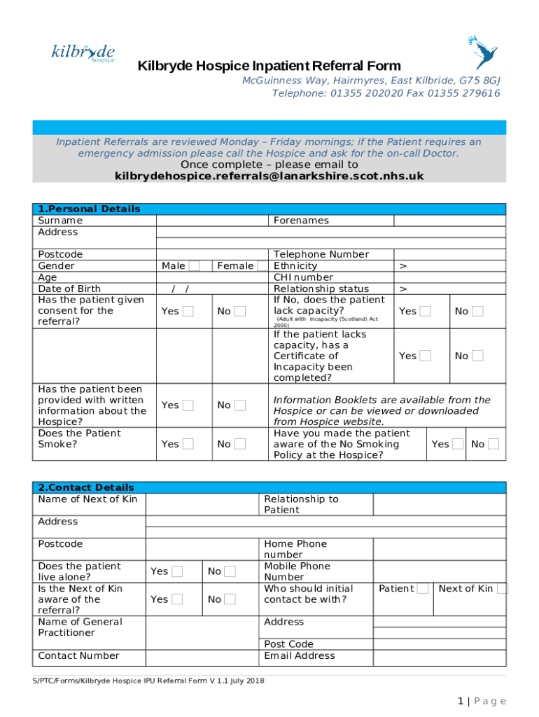 How to make an IPU referral Doc Template | pdfFiller