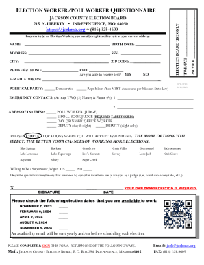 Fillable Online NOTICE OF GENERAL MUNICIPAL ELECTION SAMPLE ... Fax ...