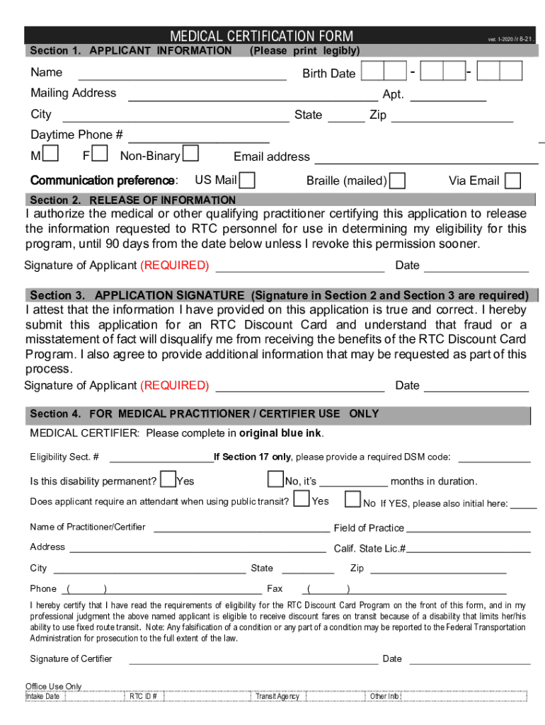 Fillable Online application for disabled discount - photo id card Fax ...