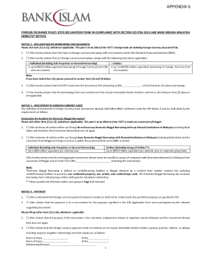 Fillable Online FOREIGN EXCHANGE POLICY DECLARATION FORM Fax Email ...