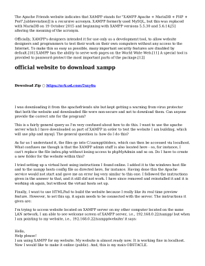 Fillable Online The Apache Friends website indicates that XAMPP stands ...
