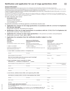 Fillable Online Pyrotechnic Permit Application Form Fax Email Print ...
