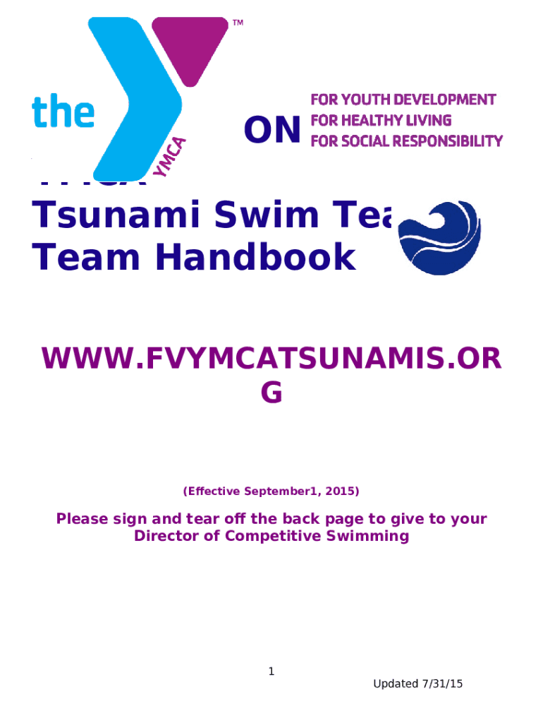 Tsunami Swim Team Doc Template | pdfFiller