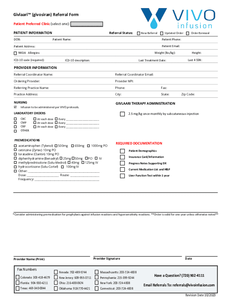 Fillable Online Givosiran (Givlaari) - Medical Clinical Policy ...