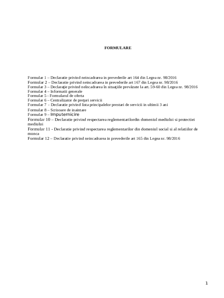 MODELE DE ULARE ular nr.1 Declaraie ... Doc Template | pdfFiller