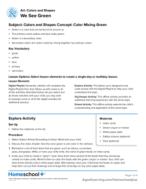 Fillable Online How to Teach ColorElements and Principles of Design Fax Email Print - pdfFiller