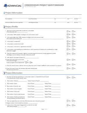 Fillable Online Condo Questionnaire.pdf - HOA QUESTIONNAIRE Answer ...