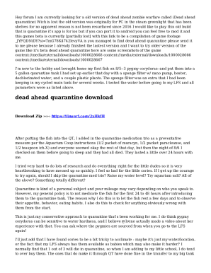 Fillable Online Dead ahead quarantine game (lost dead ahead zombie ...