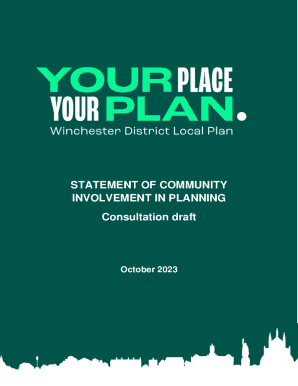 Fillable Online STATEMENT OF COMMUNITY INVOLVEMENT IN PLANNING ... Fax ...