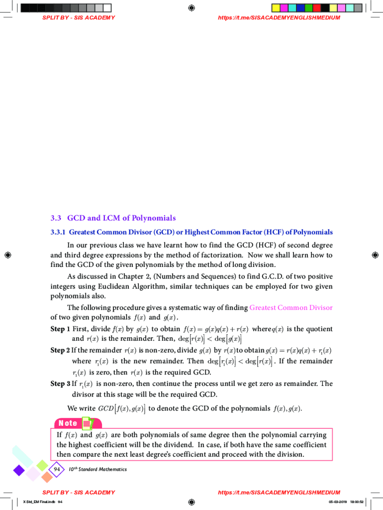 Fillable Online What is the greatest common divisor (GCD), and how is ...