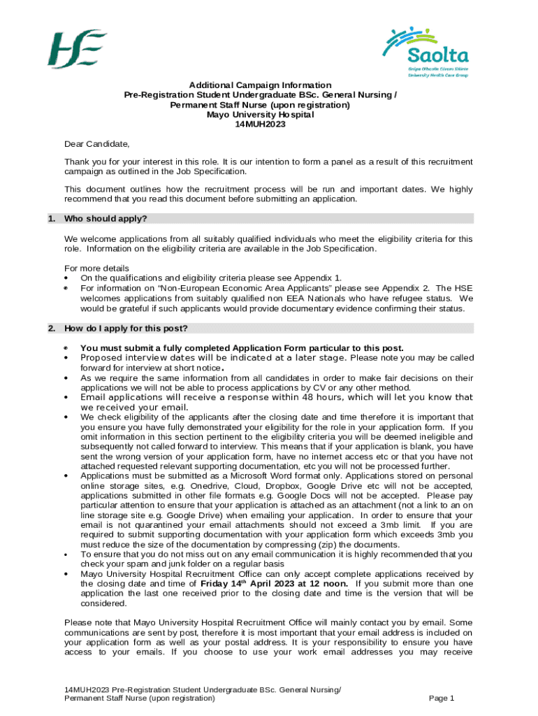 Pre-Registration Student Undergraduate BSc. General ... Doc Template ...