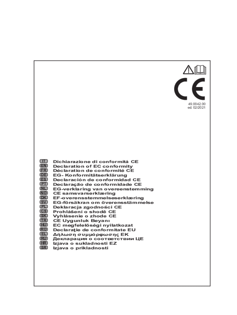 Completable En línea EU-Declaration of Conformity (No: REG000567000) Fax Email Imprimir - pdfFiller