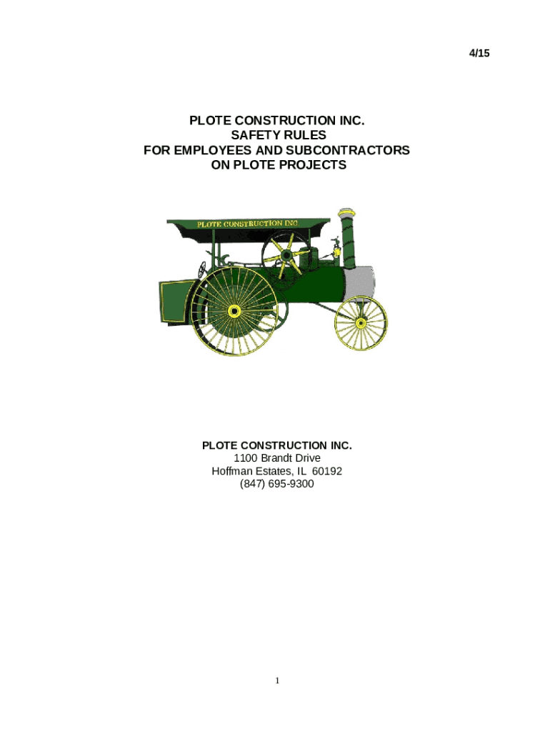 Inspection Detail - Plote Construction, Inc. Doc Template | pdfFiller