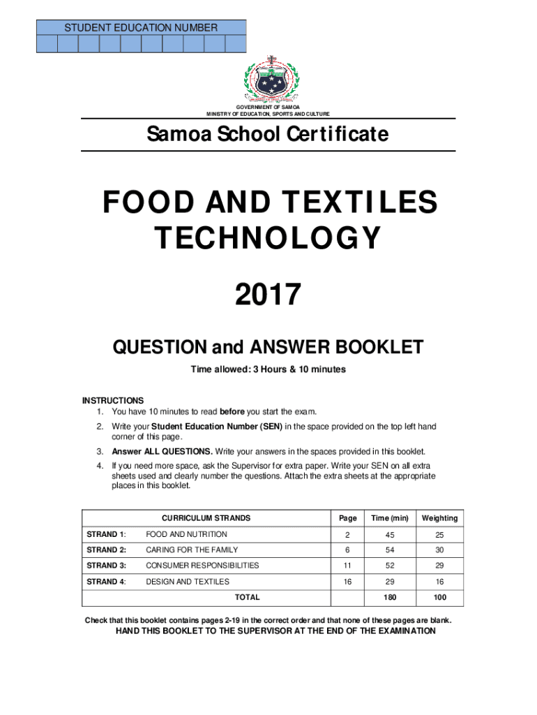 Fillable Online FOOD AND TEXTILES Fax Email Print - pdfFiller