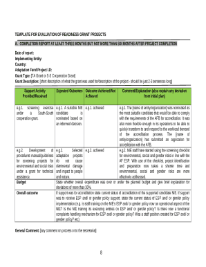 notification template for project completion for readiness ... Doc ...