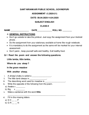 Fillable Online XII AssignmentS Fax Email Print - pdfFiller