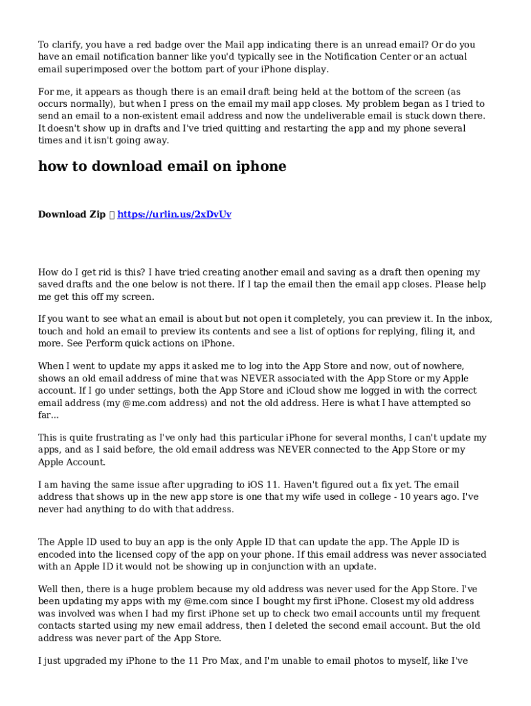 Fillable Online How to clear an incorrect unread email count badge ...