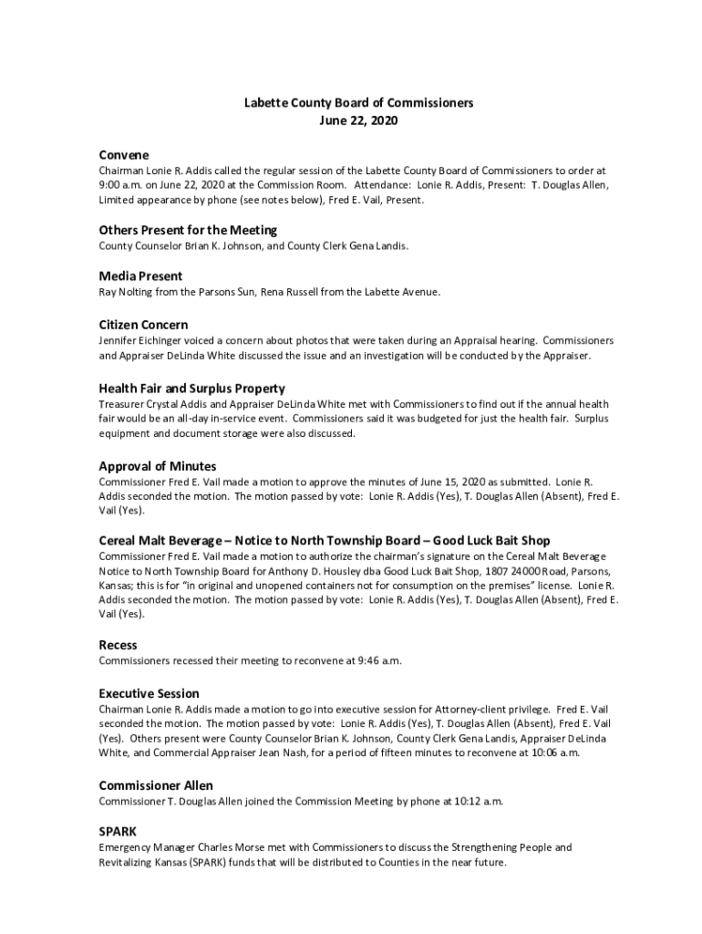 Fillable Online Labette Health Notification Letter & Board Packet 04.06 ...