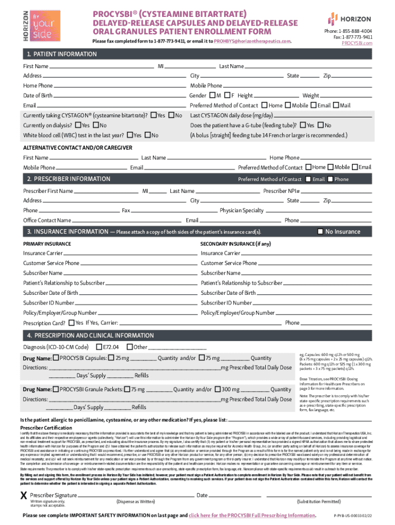 Fillable Online finding help along the cystinosis journey - procysbi ...