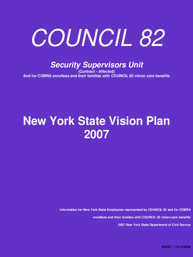 Fillable Online New York, State of and Security Supervisors Unit ...