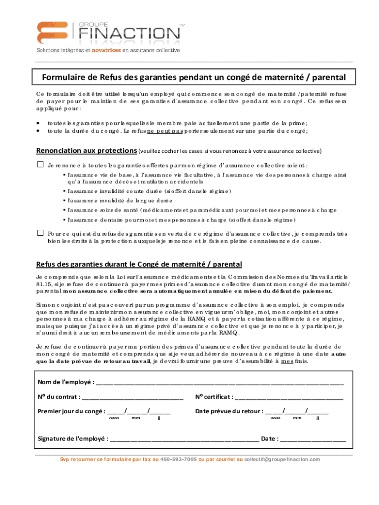 Remplissable En Ligne Cong de paternit et d'accueil de l'enfantameli.frAssur Fax Email Imprimer ...