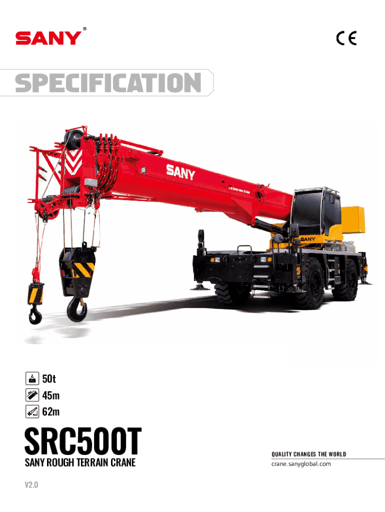Fillable Online A 50t rough terrain crane with five section 45m boom, featuring Fax Email Print ...