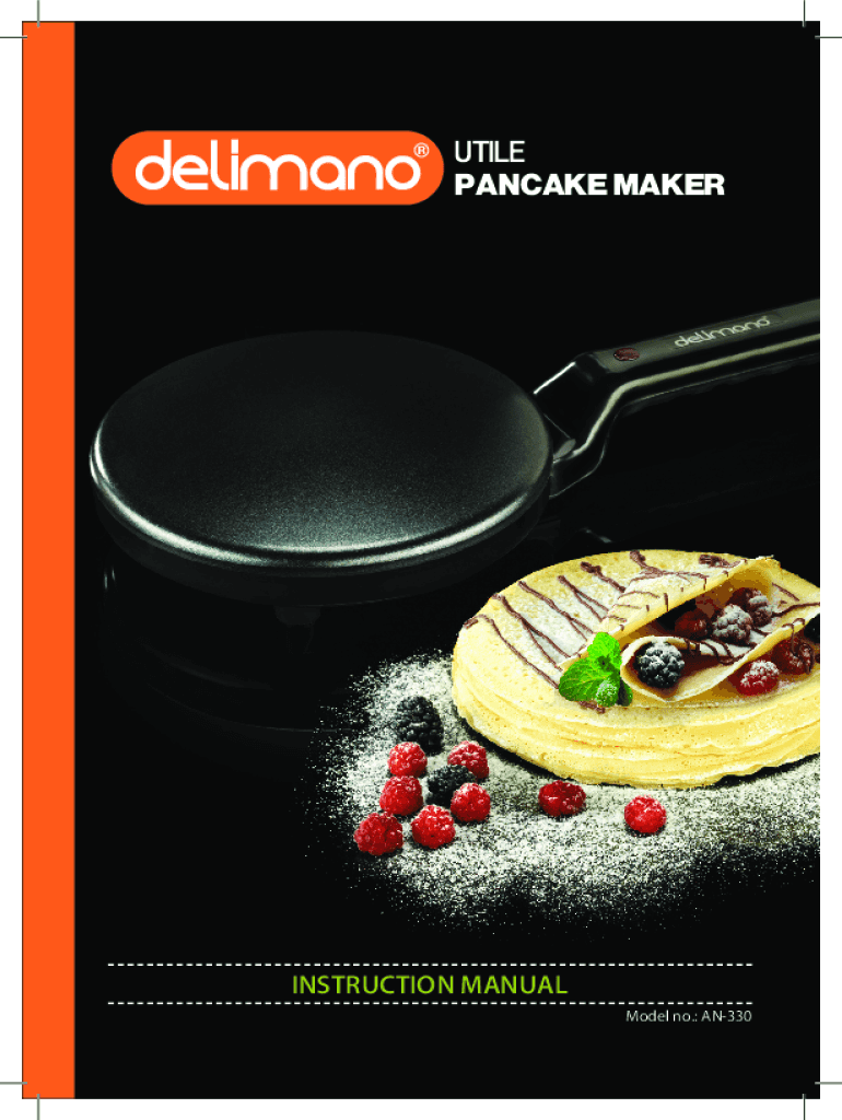 Fillable Online delimano UTILE PANCAKE MAKERmanual.indd Fax Email Print - pdfFiller