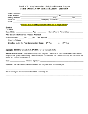 Completable En línea 1st Reconciliation & 1st Holy Communion ...