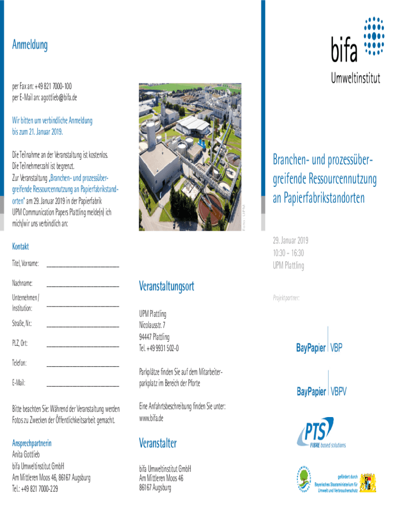 Ausfüllbar Online bifa-Text Nr. 70: Nachhaltiger Papierkreislauf Fax ...