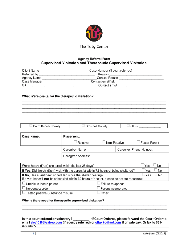 Fillable Online SVN and TSVN Agency Referral Form Fax Email Print - pdfFiller