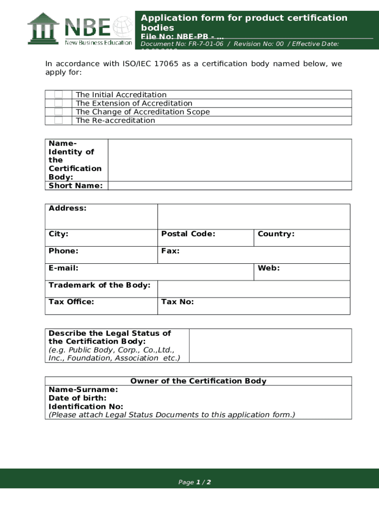 ISO 17065 and the Standard for Certification Bodies Doc Template ...